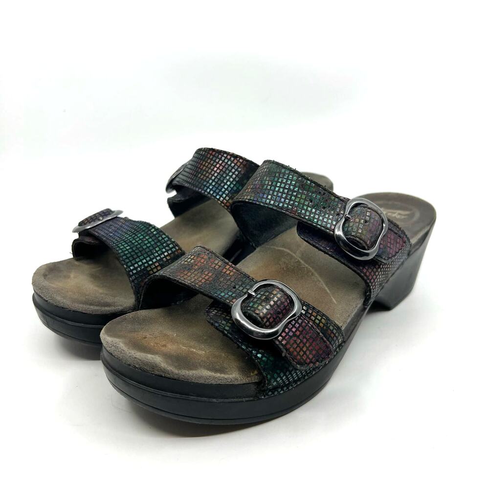 DANSKO Sophie Stained Glass Slide Sandals Women's 8 US - Gem